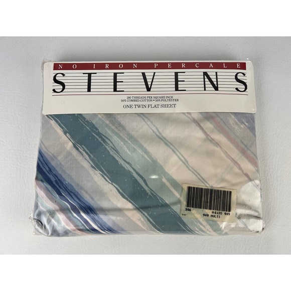 Stevens | Bedding | Vintage Stevens One Twin Flat Sheet 8 Thread ...